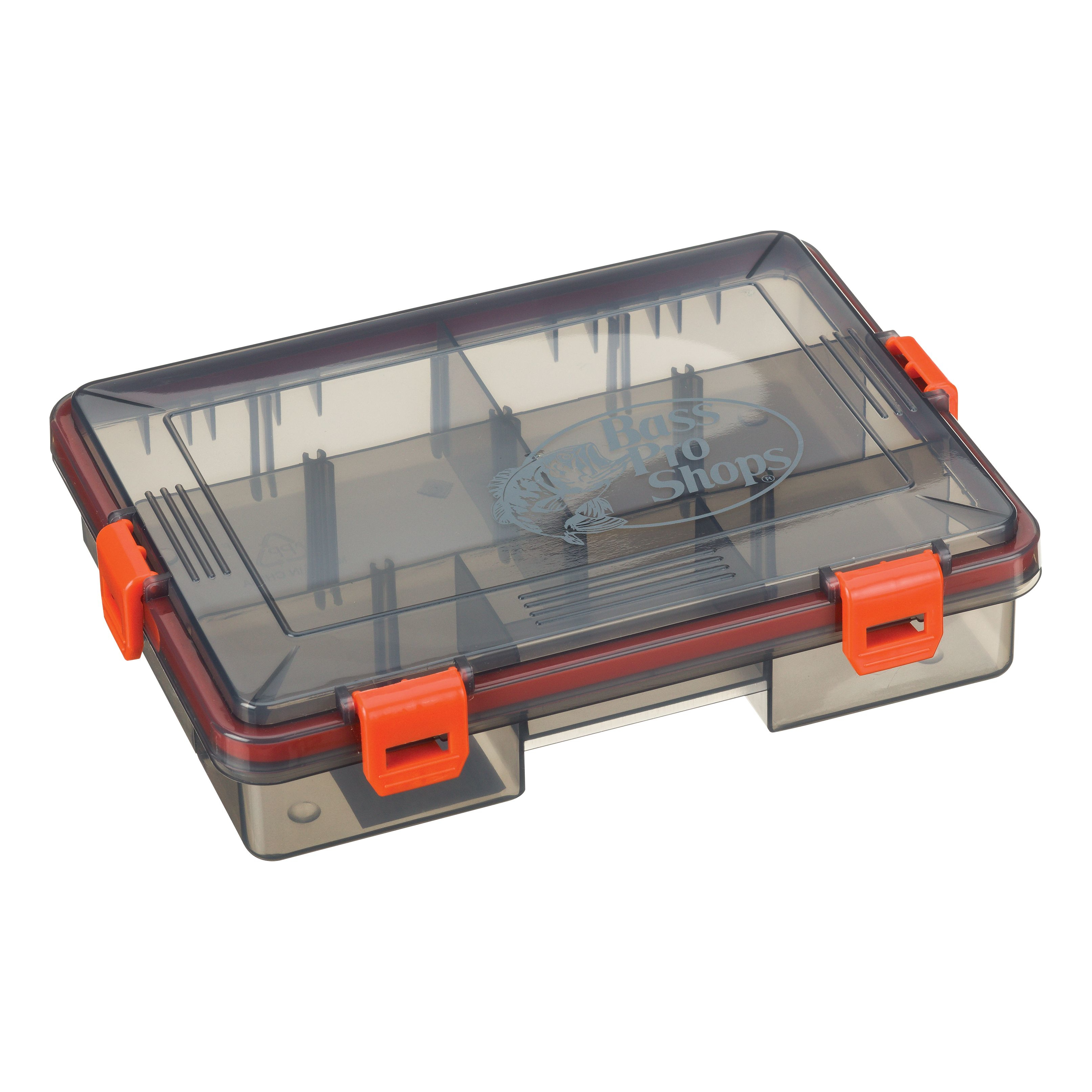 Bass Pro Shops Watertight Utility Boxes - One Small Box - Orange/Smoke ...